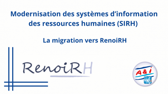 A&I UNSA | Modernisation des Systèmes d’information des ressources humaines (SIRH) : la ...